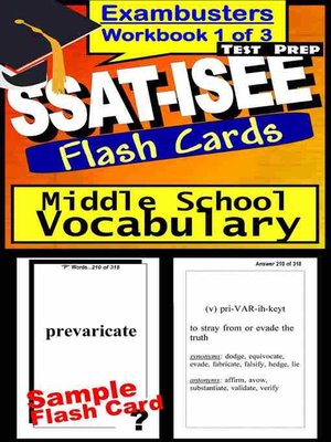 eBook - SSAT-ISEE Test Middle School Vocabulary—Exambusters Flashcards ...