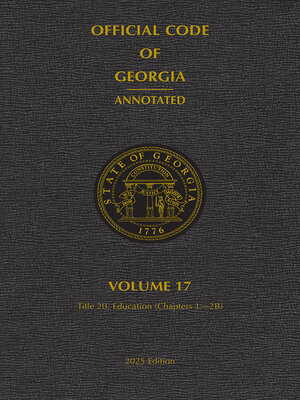 Official Code of Georgia Annotated by LexisNexis' Editorial Staff ...