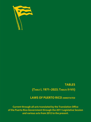 Laws of Puerto Rico Annotated by Publisher's Editorial Staff ...