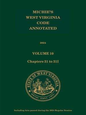 Michie's West Virginia Code Annotated by Publisher's Editorial Staff ...