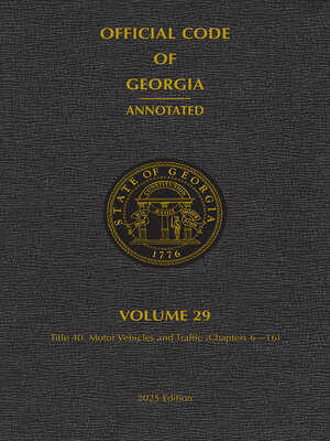 Official Code of Georgia Annotated by LexisNexis' Editorial Staff ...