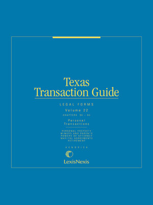 Texas Transaction Guide: Legal Forms by Herbert S. Kendrick · OverDrive ...