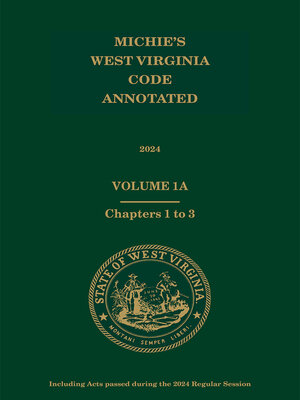Michie's West Virginia Code Annotated by Publisher's Editorial Staff ...
