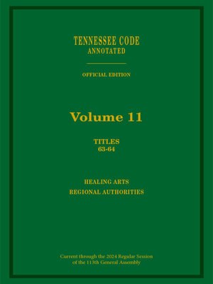 Tennessee Code Annotated by Publisher's Editorial Staff · OverDrive ...