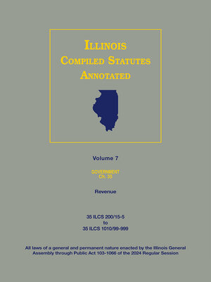 Illinois Compiled Statutes Annotated by Publisher's Editorial Staff ...