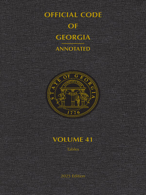 Official Code of Georgia Annotated by LexisNexis' Editorial Staff ...
