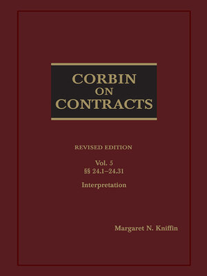 Corbin on Contracts by Arthur L. Corbin · OverDrive: Free ebooks ...