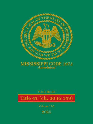 eBook - Mississippi Code of 1972 Annotated by Publisher's Editorial ...