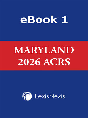 Michie's Annotated Code of Maryland: Advance Court Rules Service by ...