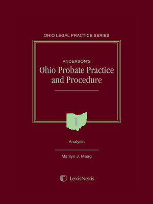 eBook - Anderson's Ohio Probate Practice and Procedure by Marilyn Maag ...