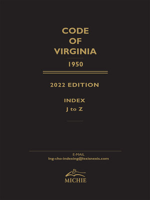Code of Virginia by Publisher's Editorial Staff · OverDrive: Free ...
