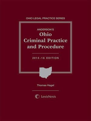 eBook - Anderson's Ohio Criminal Practice and Procedure by Thomas Hagel ...