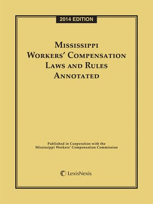 eBook - Mississippi Workers' Compensation Laws and Rules Annotated by ...