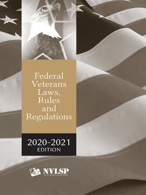 Federal Veterans Laws, Rules and Regulations by Publisher's Editorial ...