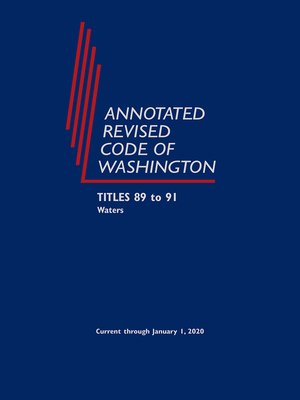 Annotated Revised Code of Washington by Publisher's Editorial Staff ...