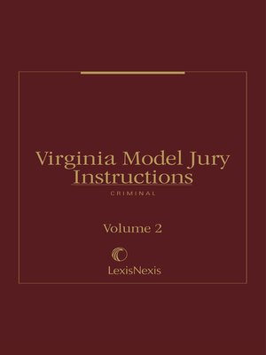 Virginia Model Jury Instructions - Criminal by Model Jury Instructions ...