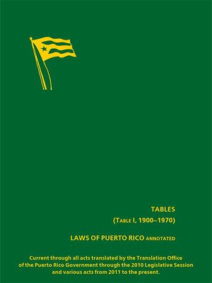 Laws of Puerto Rico Annotated by Publisher's Editorial Staff ...
