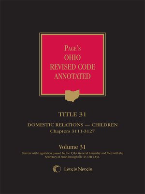 Page's Ohio Revised Code Annotated by Publisher's Editorial Staff ...