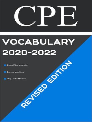 CPE Test Vocabulary 2020 by College Exam Preparation · OverDrive: Free ...