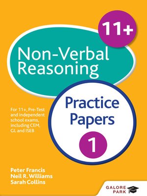 11+ Non-Verbal Reasoning Practice Papers 1 by Neil R Williams ...
