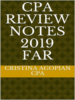 CPA Review Notes 2019--FAR (Financial Accounting and Reporting) by ...