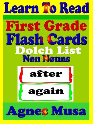 First Grade Flash Cards by Agnes Musa · OverDrive: Free ebooks ...