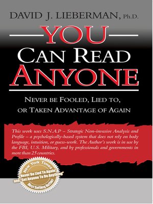 You Can Read Anyone by David Lieberman · OverDrive: Free ebooks ...