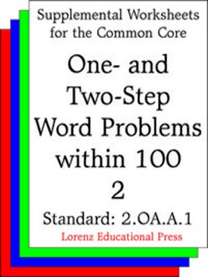 eBook - CCSS 2.OA.A.1 One- and Two-Step Word Problems within 100 2 by ...