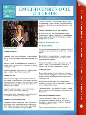 eBook - English Common Core 7th Grade by Speedy Publishing · OverDrive ...