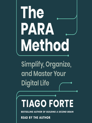 Audiobook - The PARA Method by Tiago Forte · OverDrive: Free ebooks ...