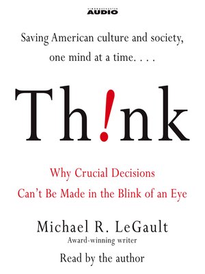 Audiobook - Think! by Michael R. LeGault · OverDrive: Free ebooks ...