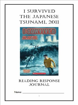 I Survived the Japanese Tsunami, 2011 (Tarshis) Novel Study / Reading ...