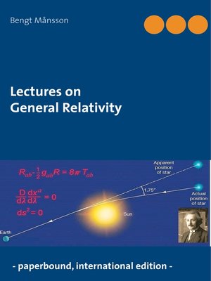 Lectures on General Relativity by Bengt Månsson · OverDrive: Free ...