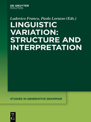 Linguistic Variation by Ludovico Franco · OverDrive: ebooks, audiobooks ...