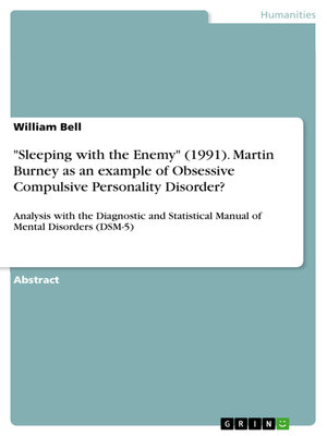 eBook - "Sleeping with the Enemy" (1991). Martin Burney as an example ...