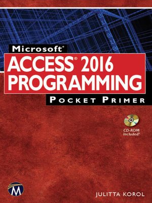 Microsoft Access 2016 Programming Pocket Primer by Julitta Korol ...