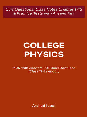 eBook - Class 11-12 Physics MCQ (Multiple Choice Questions) by Arshad ...