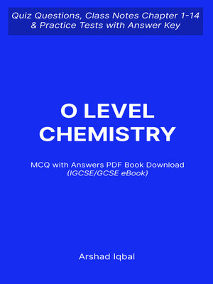 O Level Chemistry MCQ (Multiple Choice Questions) by Arshad Iqbal ...