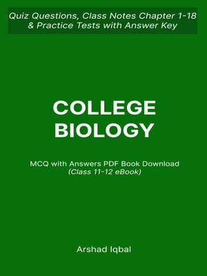 Class 11-12 Biology MCQ (Multiple Choice Questions) by Arshad Iqbal ...