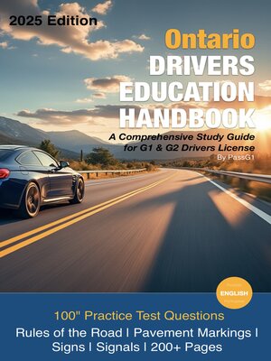 eBook - Ontario's Drivers Education Handbook 2025 by Raymond Boodhoo ...
