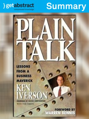 Plain Talk (Summary) by Ken Iverson · OverDrive: Free ebooks ...