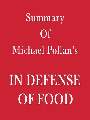 Audiobook - Summary of Michael Pollan's In Defense of Food by Swift ...