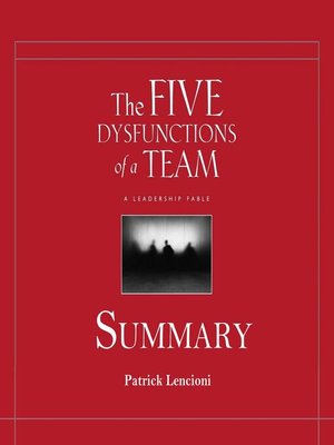 Audiobook - The Five Dysfunctions of a Team Summary by Patrick Lencioni ...