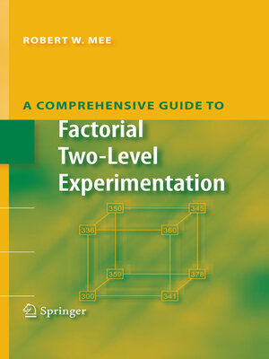 eBook - A Comprehensive Guide to Factorial Two-Level Experimentation by ...