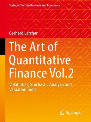 eBook - The Art of Quantitative Finance, Volume 2 by Gerhard Larcher ...