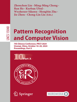 Pattern Recognition and Computer Vision by Zhouchen Lin · OverDrive ...