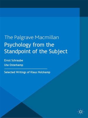 eBook - Psychology from the Standpoint of the Subject by Andrew Boreham ...