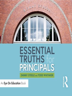 Audiobook - Essential Truths for Principals by Todd Whitaker ...